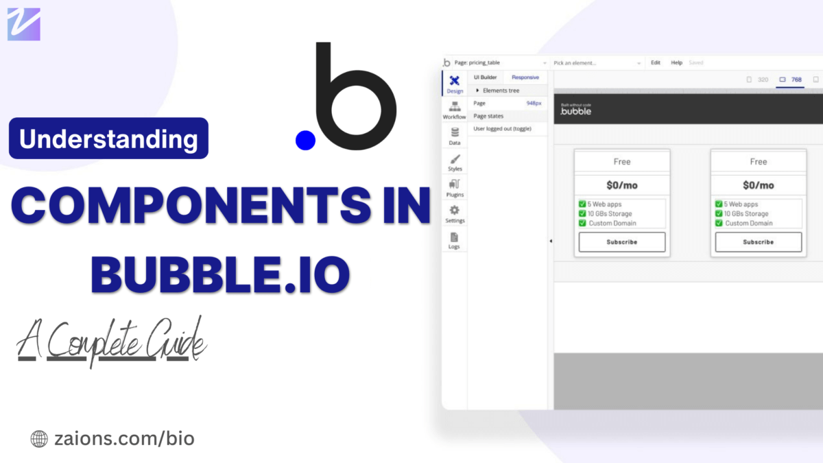 Understanding Components in Bubble.io: A Complete Guide - Zaions